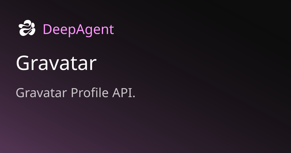 Gravatar | DeepAgent