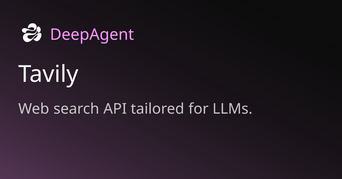 Tavily | DeepAgent